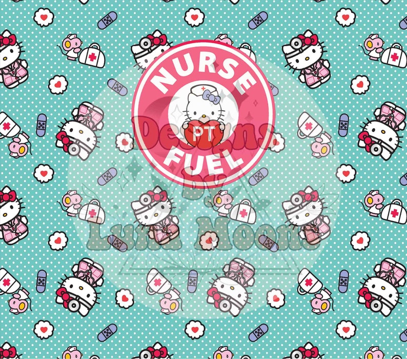 Nurse Fuel Cat PT 20 Oz Digital Download - Etsy