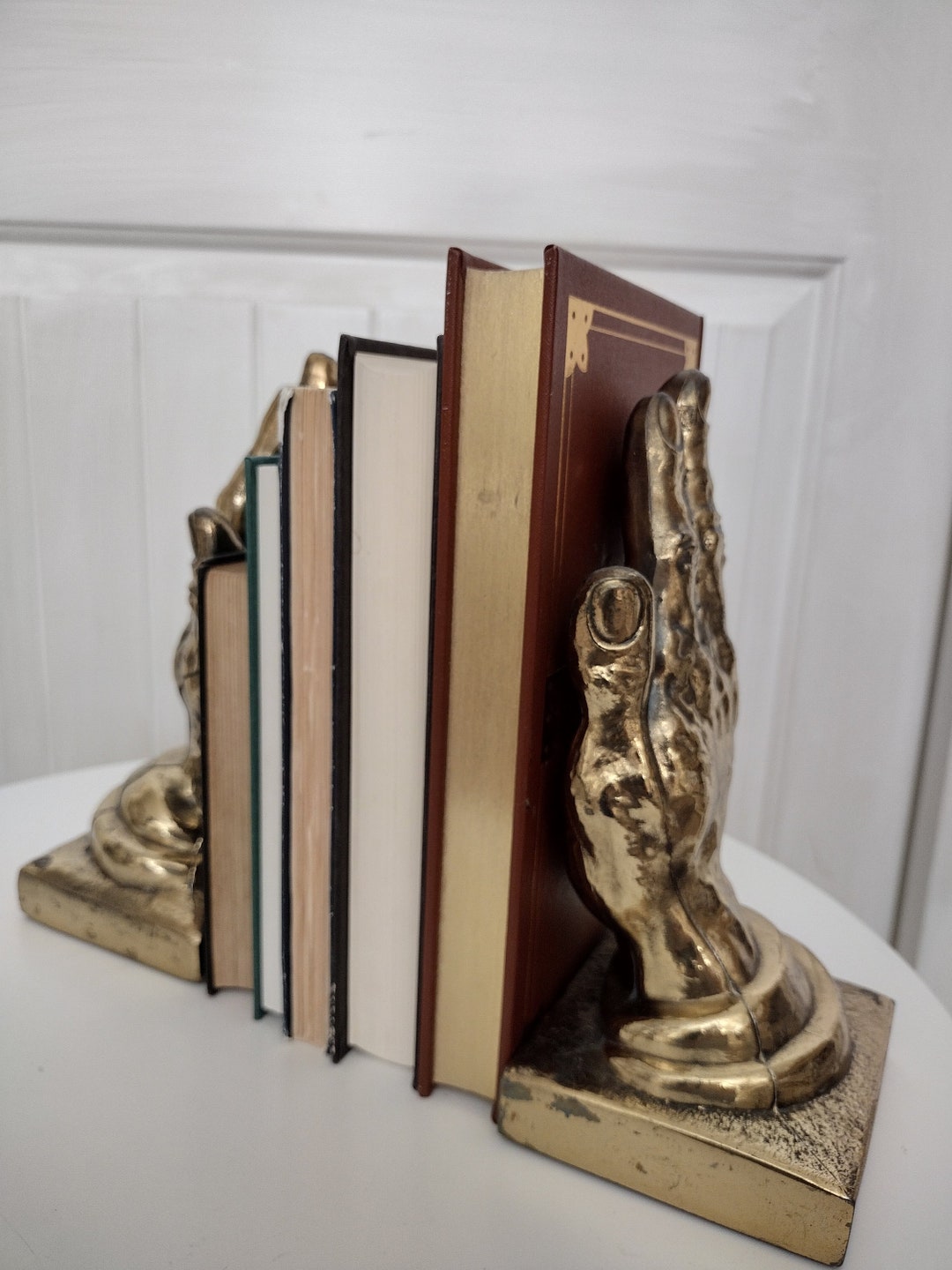 Large Bronze Hand Bookends, Circa 1960 - Etsy