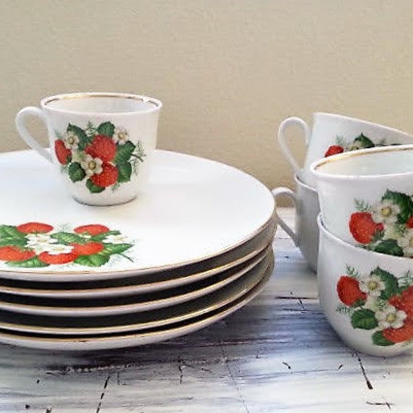Strawberry Dishes - Etsy