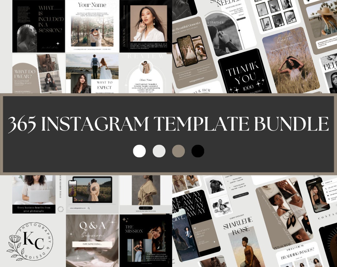 Instagram Template Bundle | Instagram Templates | Neutral Insta ...