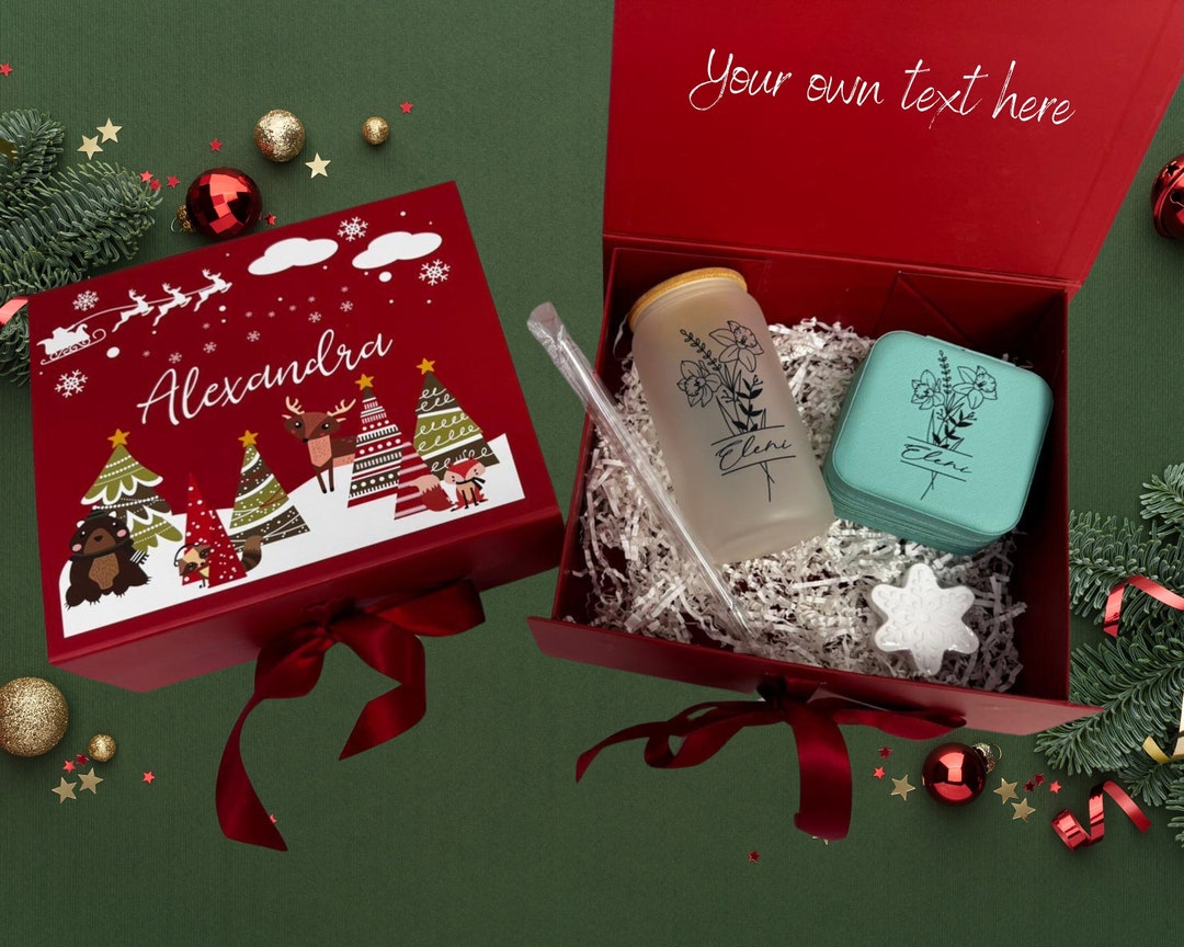 Christmas Box, Christmas Gift, Holiday Gift for Mom, Sister, Wife Gift ...
