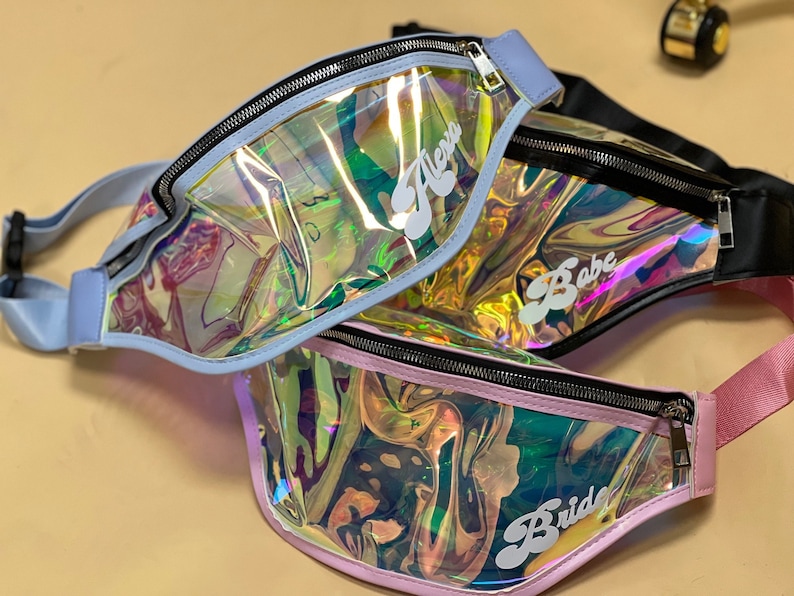 Personalized Holographic Fanny Pack for Beach Party Fanny - Etsy
