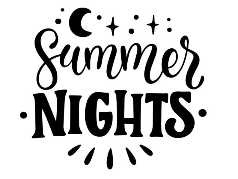 Digital Download - Summer Nights Vibes SVG PNG JPG Images for Cricut ...