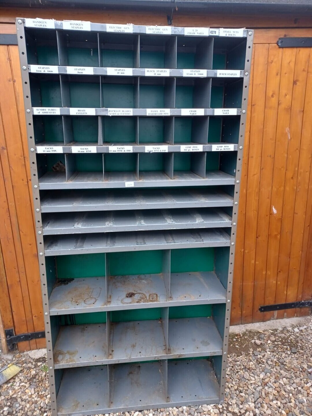 Vintage Metal Pigeon Hole Shelving Cabinet - Etsy
