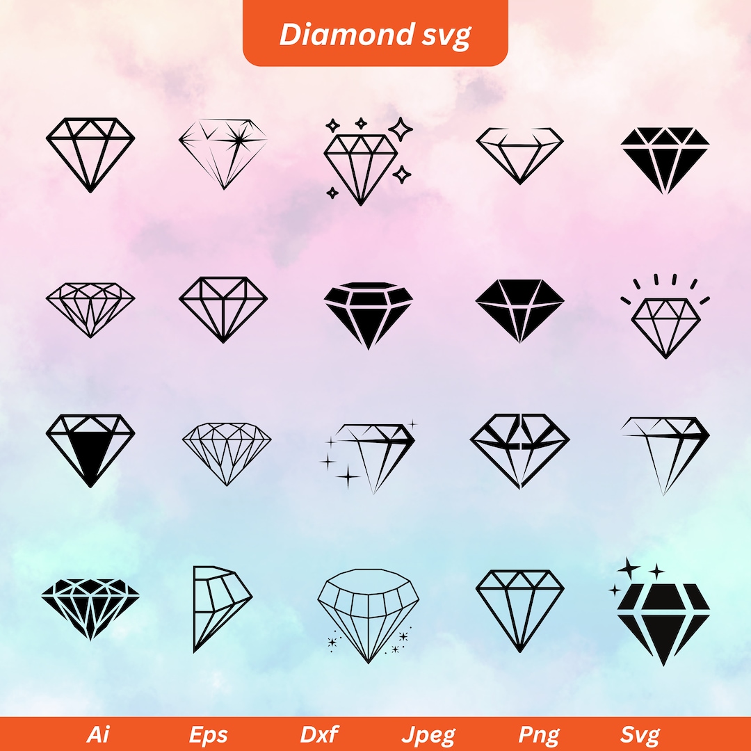 Diamond Svg, Diamond Clipart, Diamond Vector, Diamond Silhouette ...