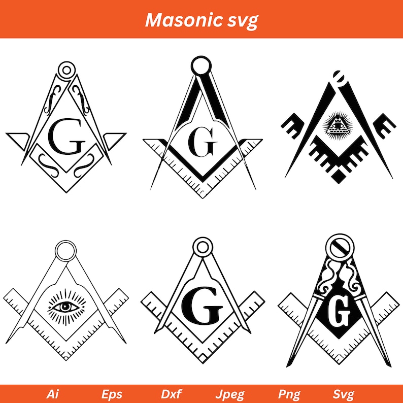 Masonic SVG Bundle: Freemason & Third Eye Designs (cut Files) - Etsy