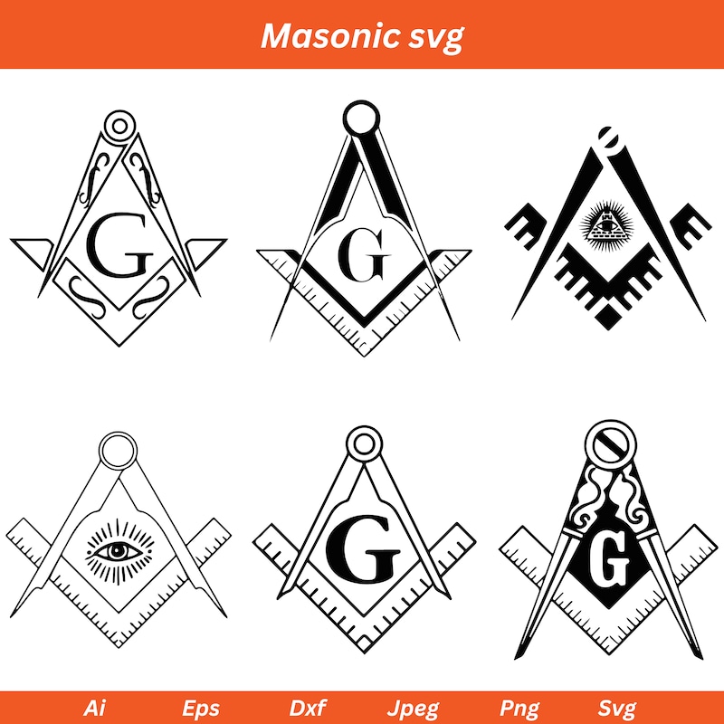Masonic Svg - Etsy