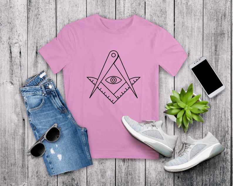 Masonic SVG Bundle: Freemason Symbols, Square & Third Eye (digital ...