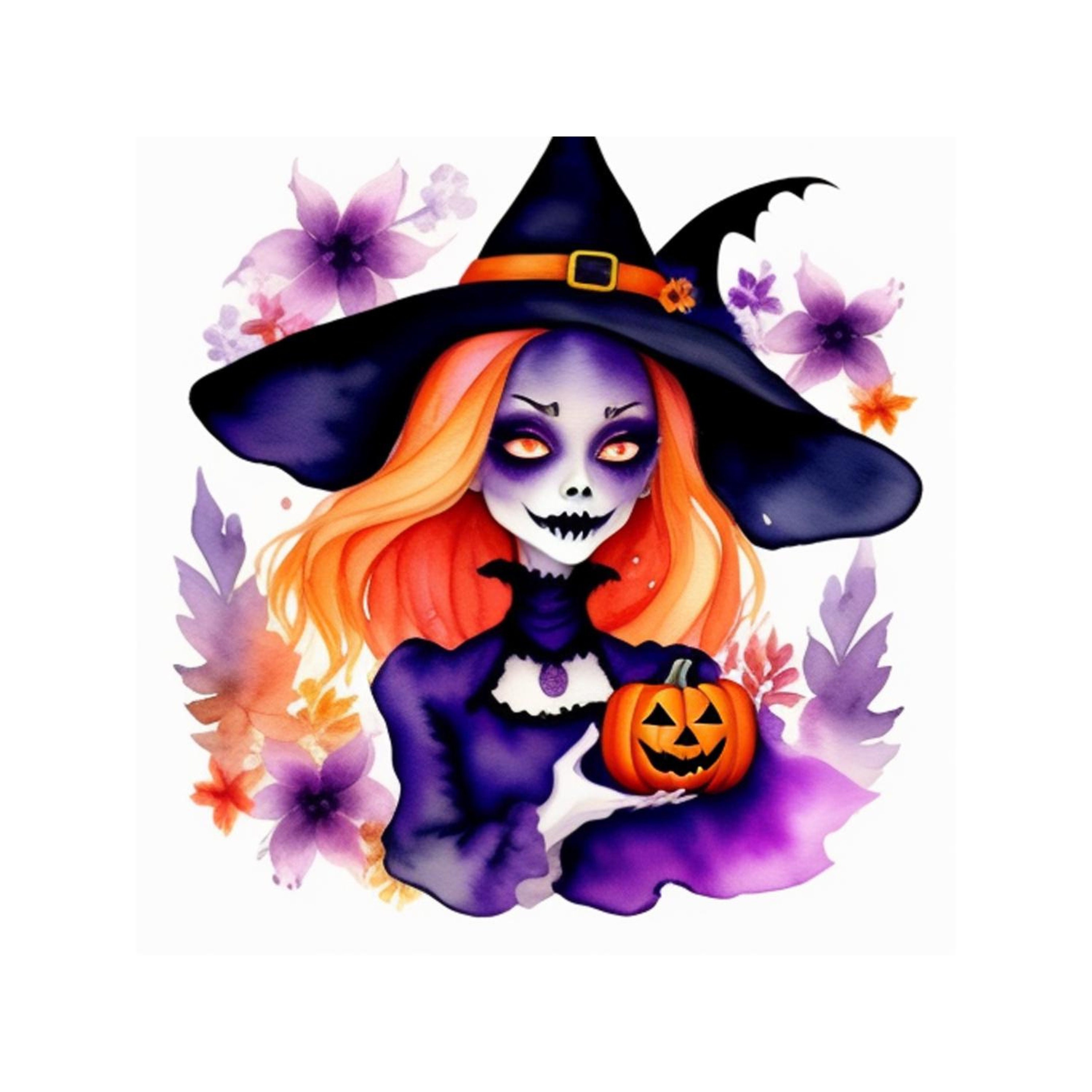 Halloween Witch Clipart Bundle, Halloween Witch Clipart, Magic Witch ...
