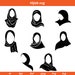 Hijab Svg Bundle Hijab Svg Hijab Clipart Muslim Svg - Etsy