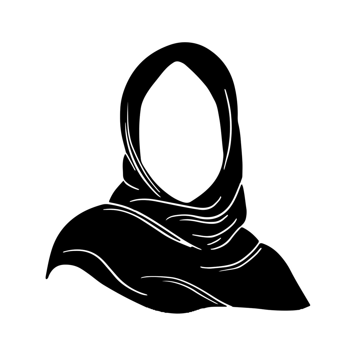 Hijab Svg Bundle Hijab Svg Hijab Clipart Muslim Svg - Etsy