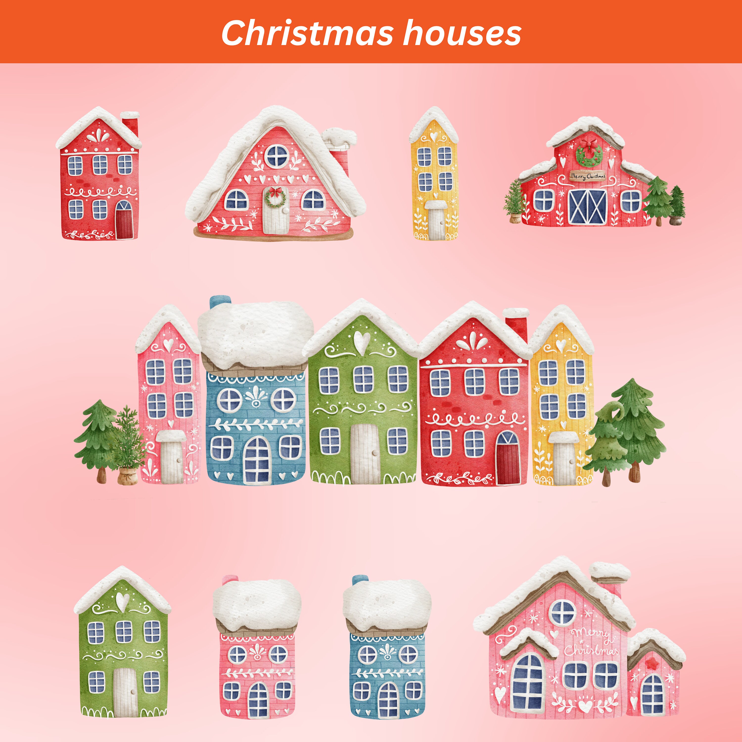 Christmas House Svg, Christmas Village, Christmas Svg, Christmas ...