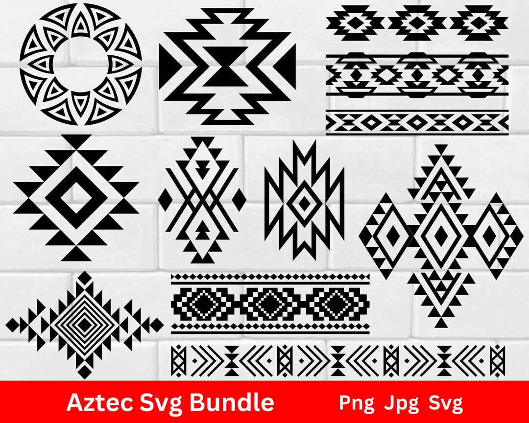 Aztec Svg, Aztec Svg Svg, Southwestern Elements, Tribal Pattern Svg ...
