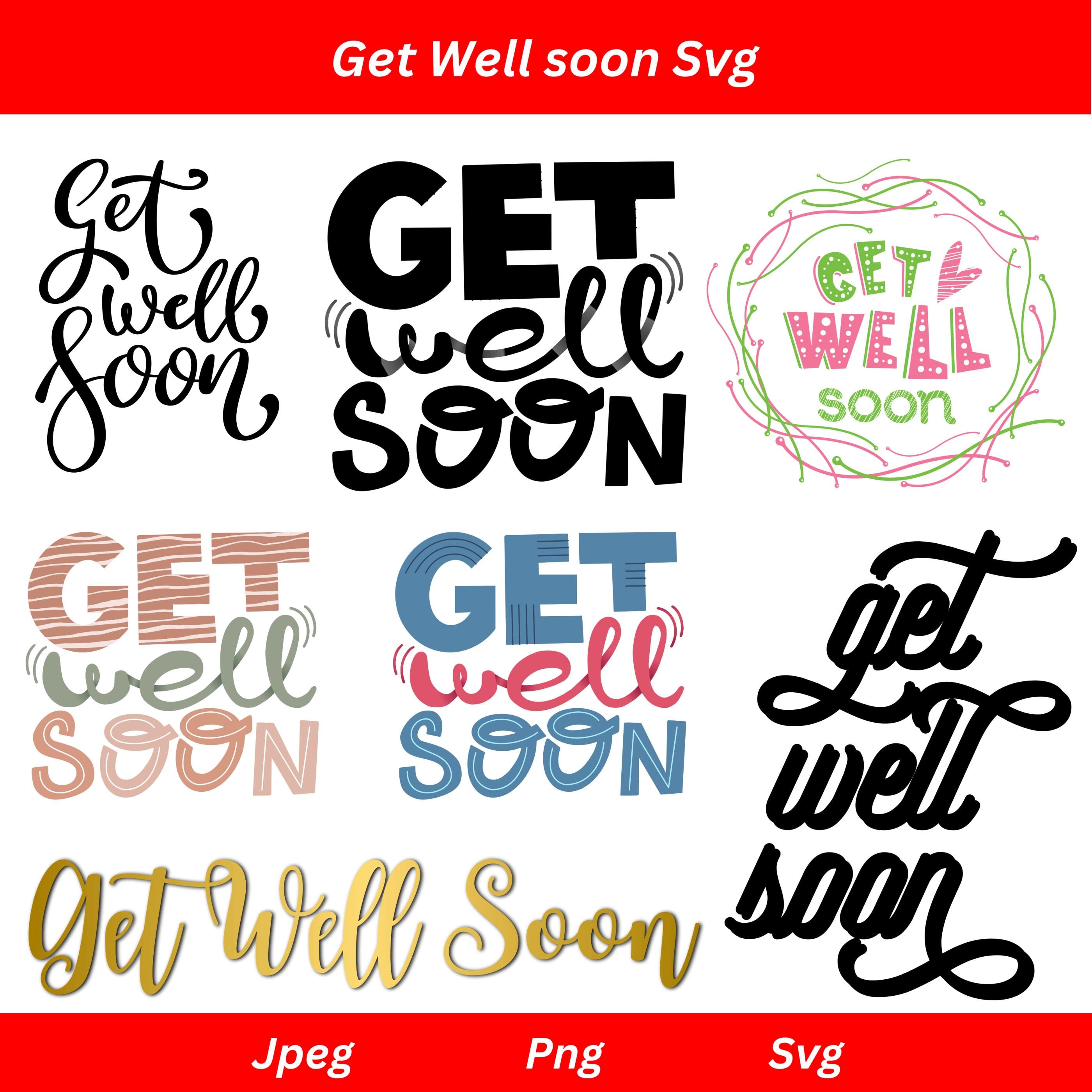 Get Well Soon SVG Bundle: Positive Quote Designs (digital Download) - Etsy