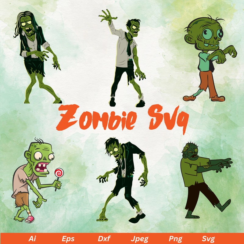 Zombie Svg Files - Etsy