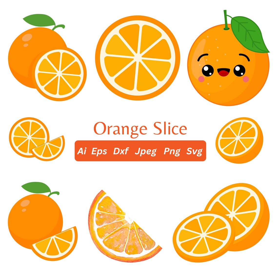 Orange Slice SVG, Orange SVG Files , Orange Svg Cut File Cricut ...