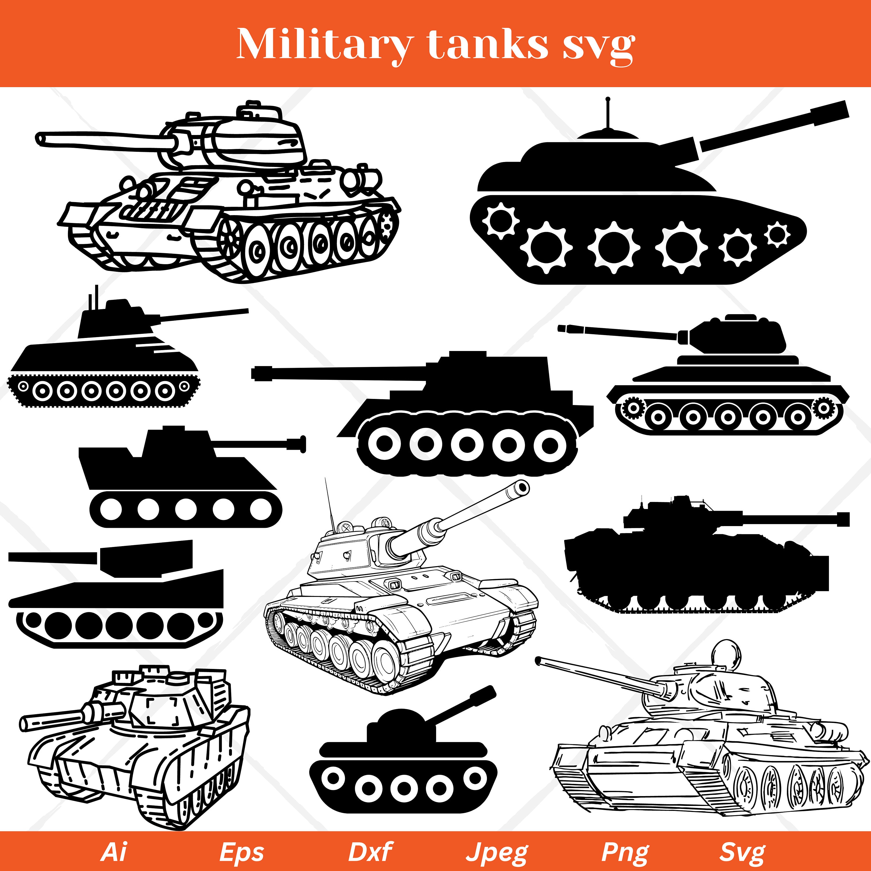 Military Tank Svg, Tank Svg, Army Tank Svg, Army Tank Clipart, Tank ...