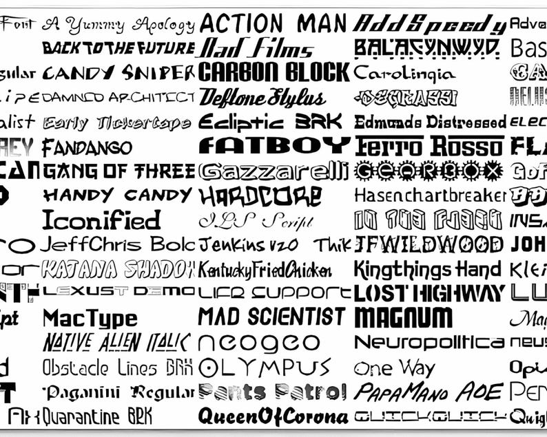 15000+ Mega Fonts Bundle: Script, Heart, Procreate, Canva, Cricut ...