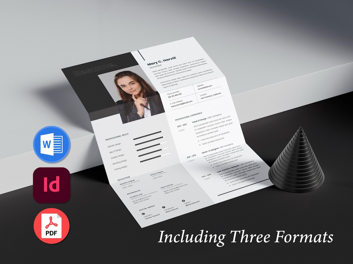 Modern Resume Template 2024, Resume Template, Cv Templates, Resume ...