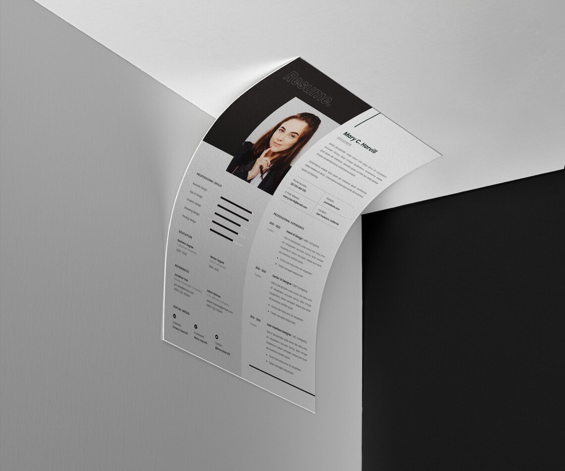 Modern Resume Template 2024, Resume Template, Cv Templates, Resume ...