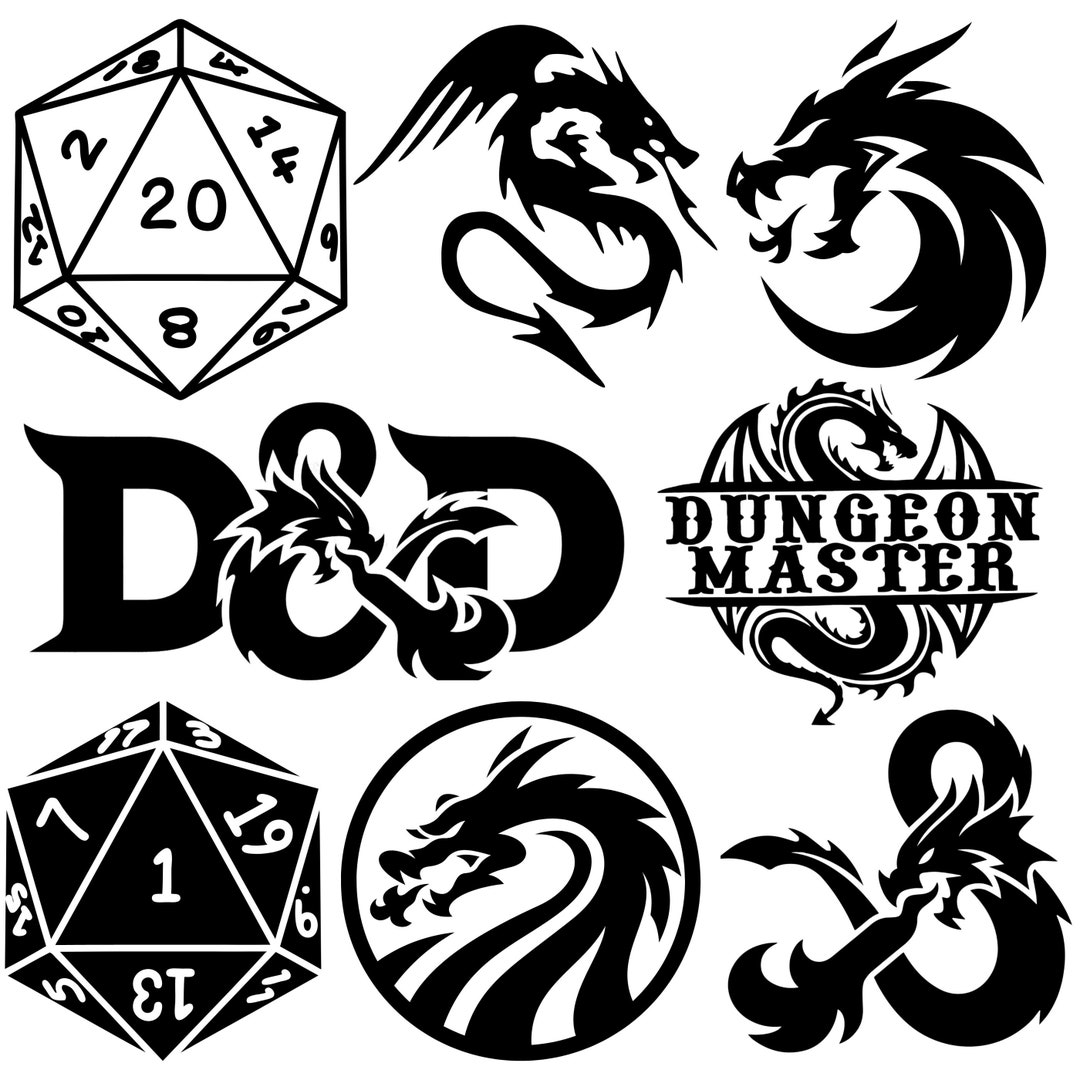 Dungeons and Dragons Svg, Dragons Svg, D&D Logo, Dnd Icon, Dnd Logo ...