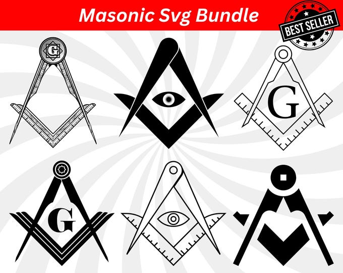 Masonic SVG PNG Design Bundle: Freemasonry Clipart - Etsy Canada