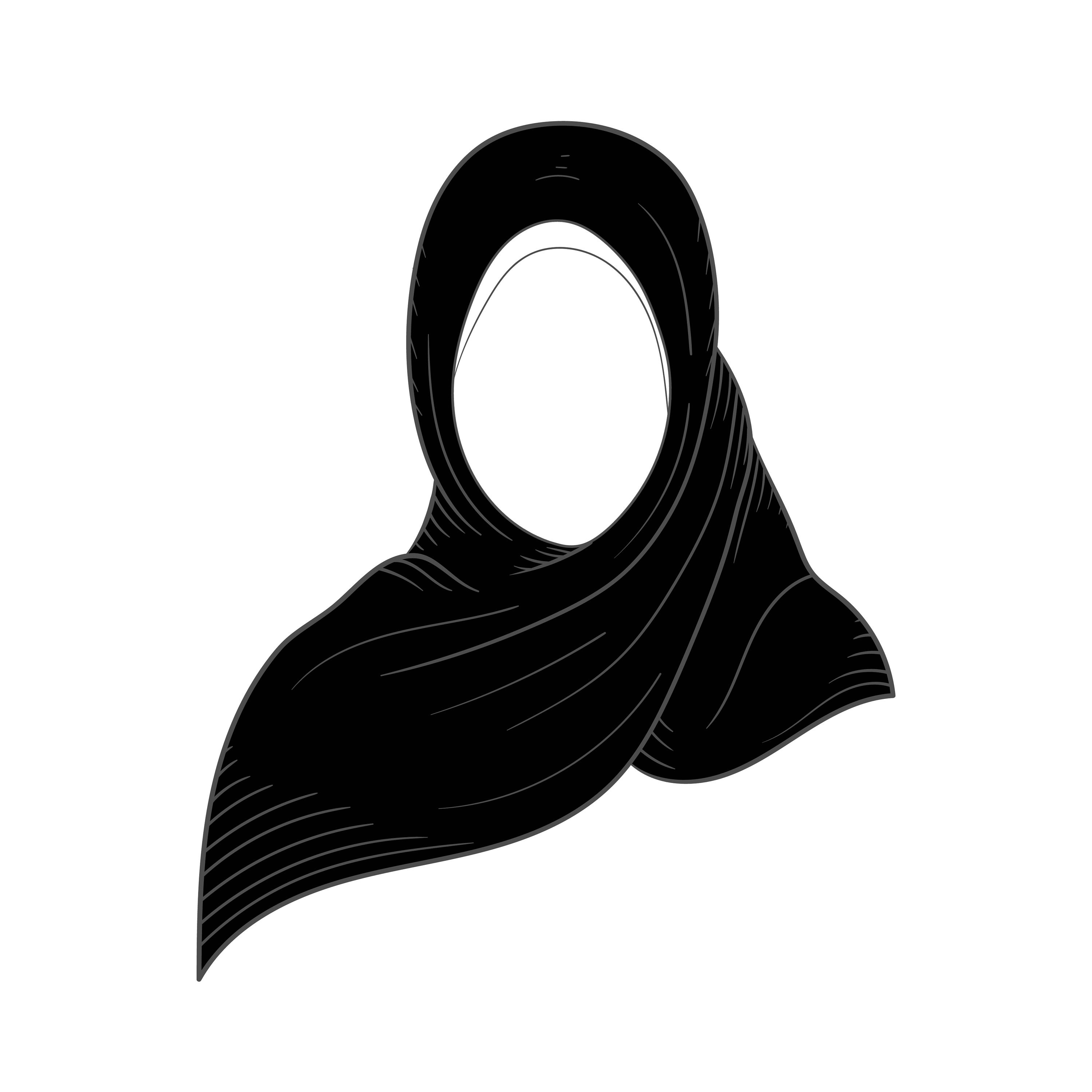 Hijab Svg Bundle, Hijab Svg, Hijab Clipart, Muslim Svg, Headwear SVG ...