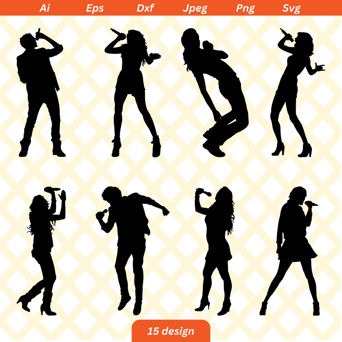 Singer Svg Bundle, Singing Svg, Microphone Svg, Singer Cutt File ...