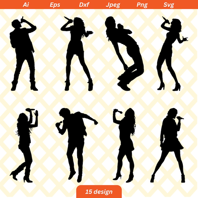 Singer Svg Bundle, Singing Svg, Microphone Svg, Singer Cutt File ...