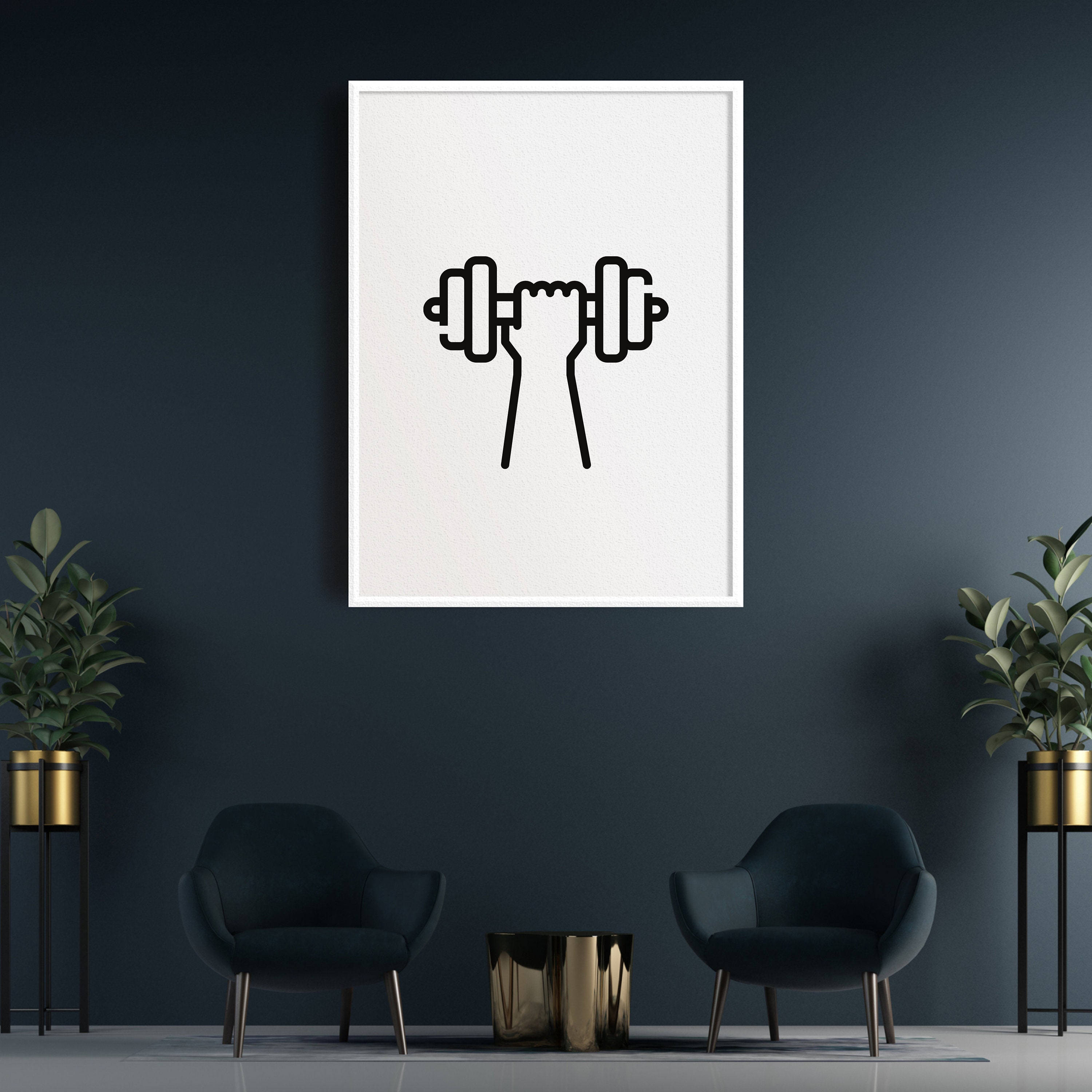 Dumbbell Svg , Workout Silhouette , Dum Bell Weight Lifting and Fitness ...