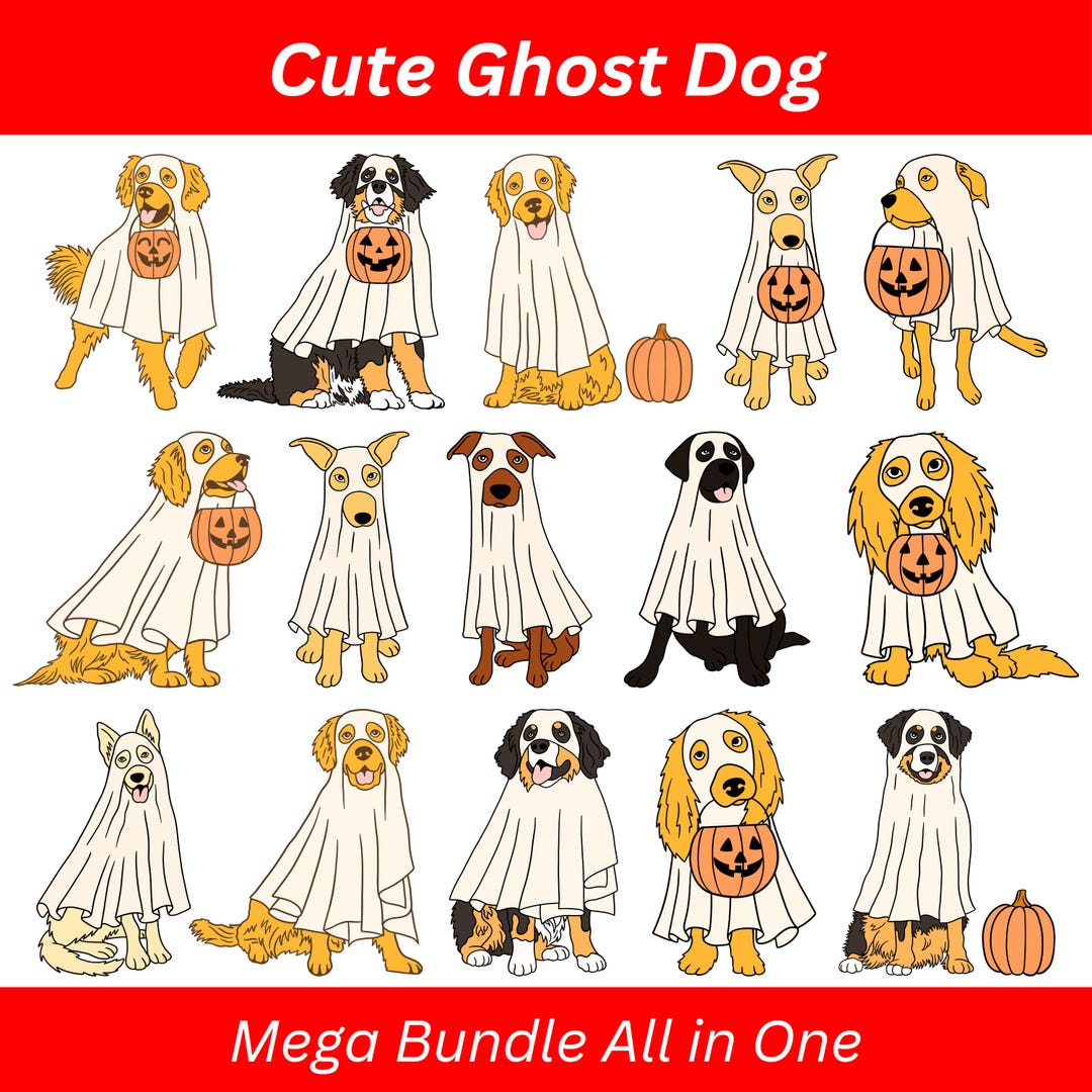 Cute Ghost Dog Svg, Retro Ghost Dog Svg, Fhost Dog Svg, Ghost Svg ...