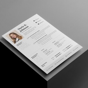 Professional Resume Template With Photo,modern Resume Template Format ...