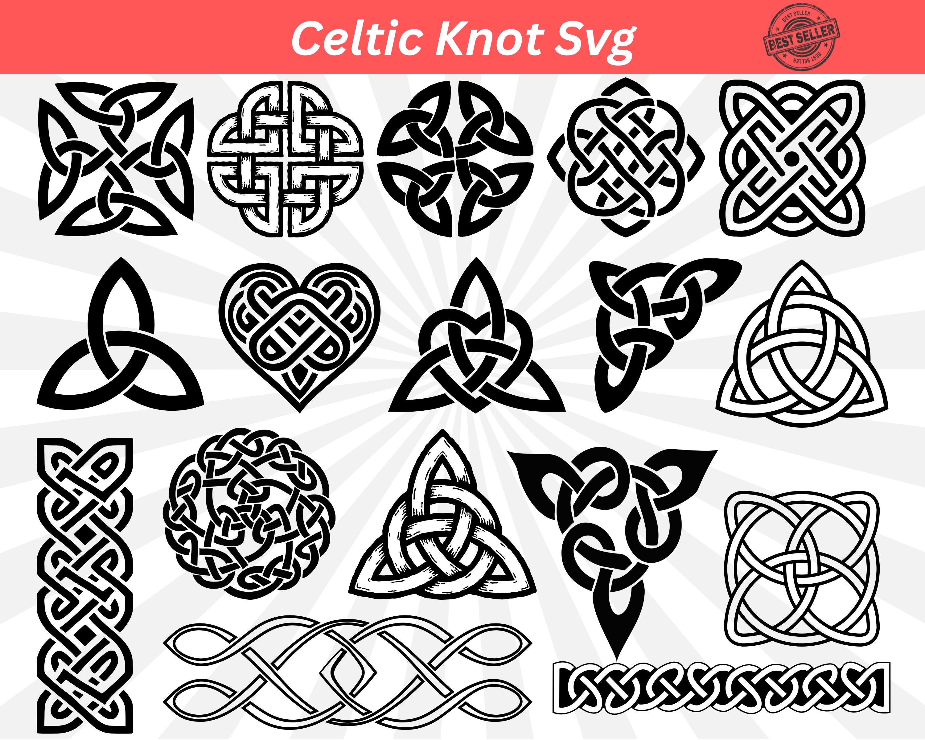Celtic Knot Svg, Celtic Clipart, Celtic Corner Svg, Knots Clovers ...