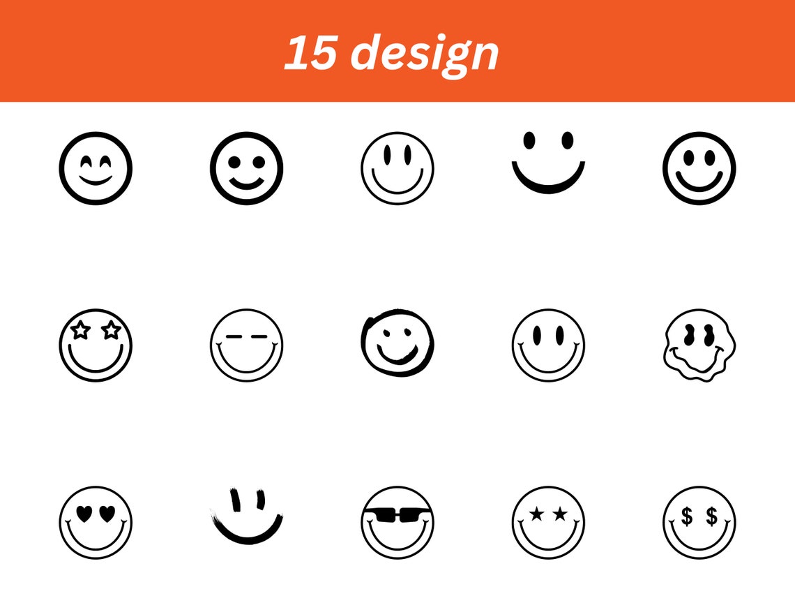 Smiley Face Svgsmiley Pngsmiley Face Svgsmiley Face - Etsy
