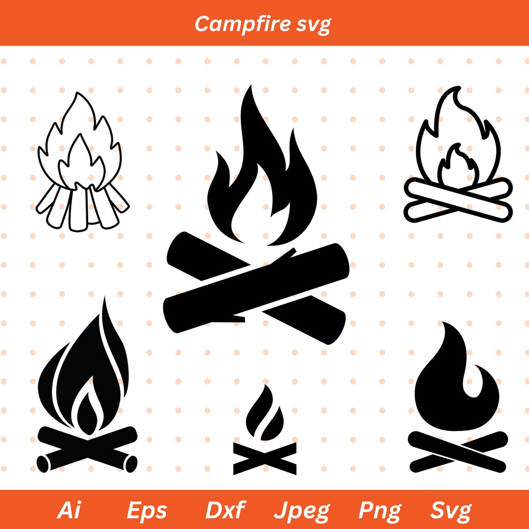 Campfire SVG Bundle, Campfire Svg, Fire Svg, Campfire Clipart ...