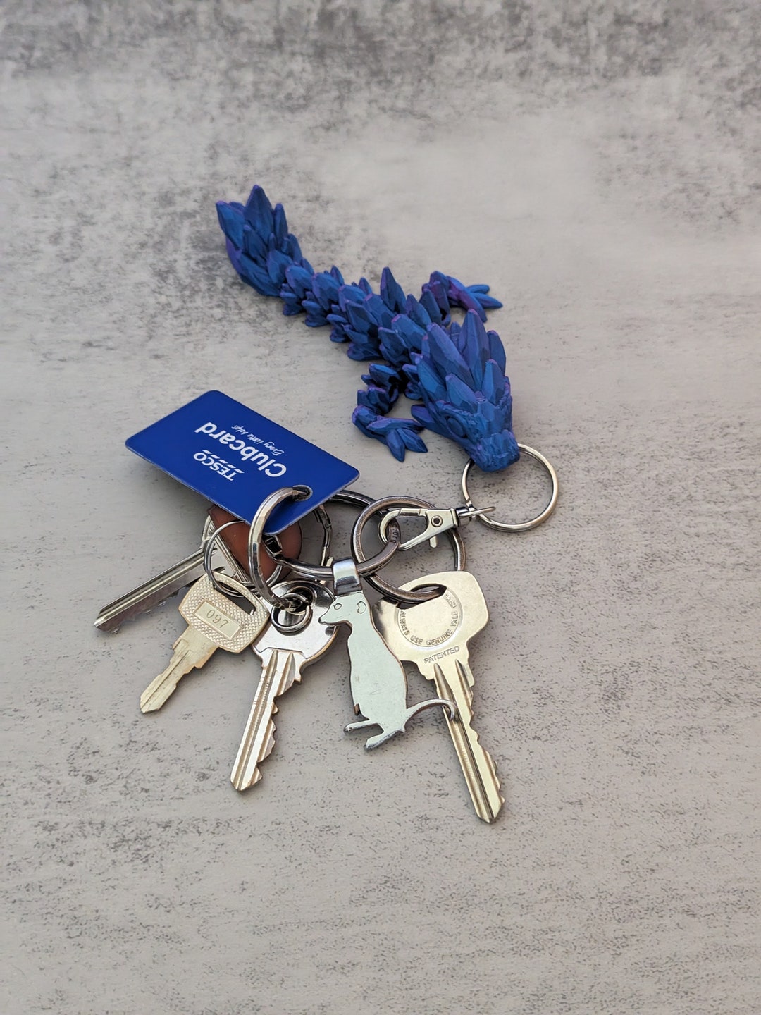 Articulated Dragon Key Chain - Etsy