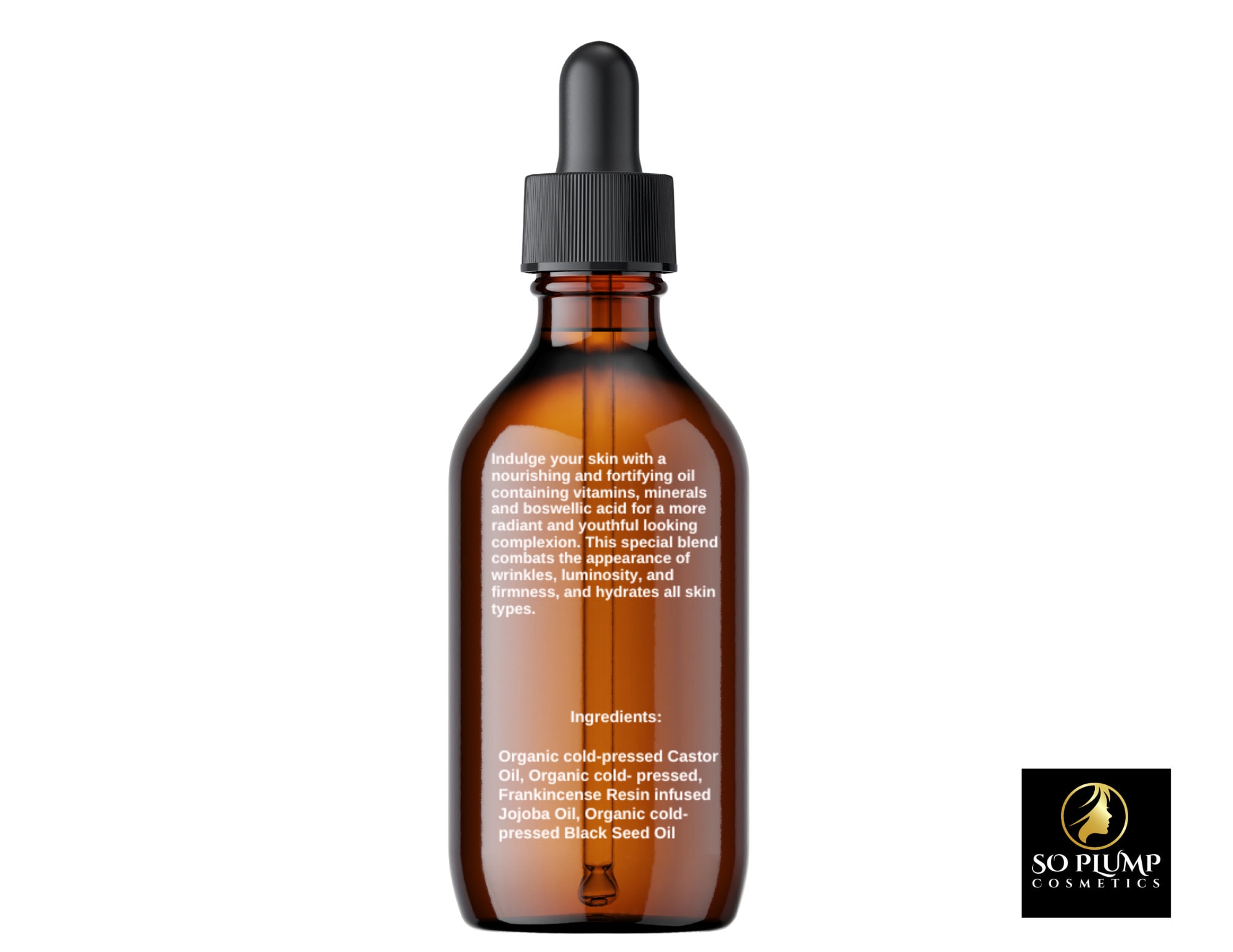 Organic Fortifying Frankincense Resin Infused Anti Aging Facial Oil Serum | Castor Oil | Black ...