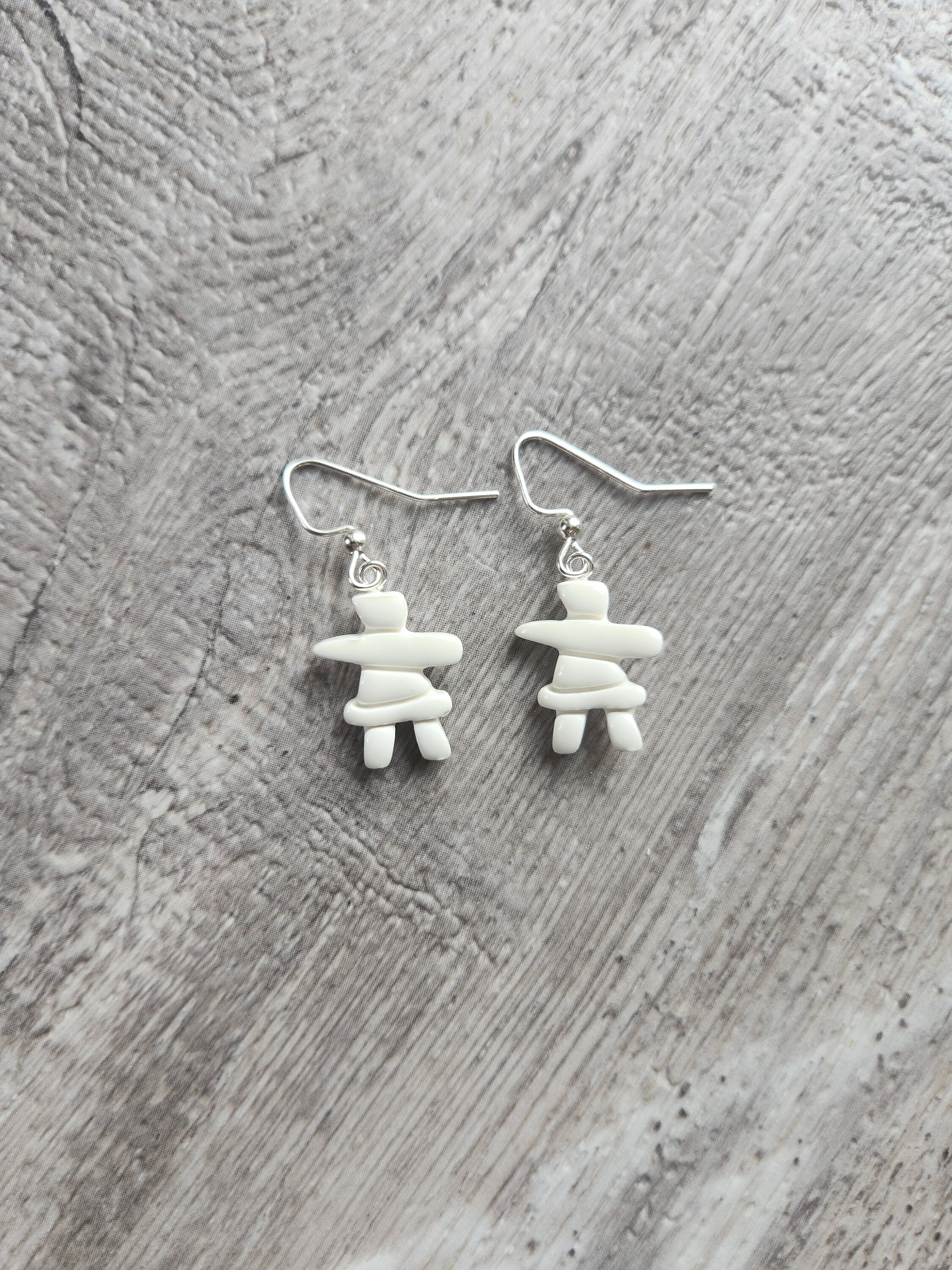 Indigenous Inuit Inukshuk Earrings - Etsy