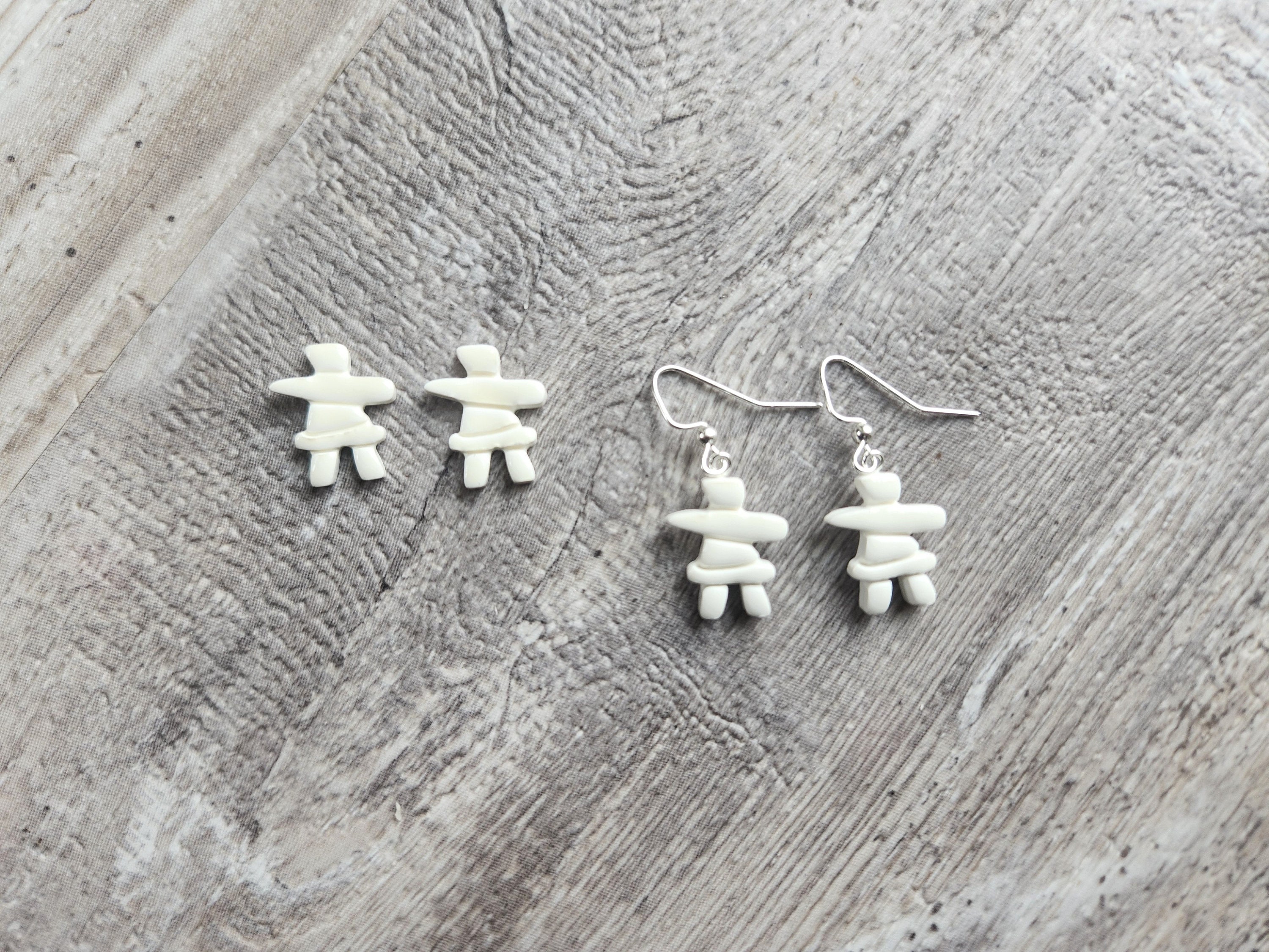 Indigenous Inuit Inukshuk Earrings - Etsy
