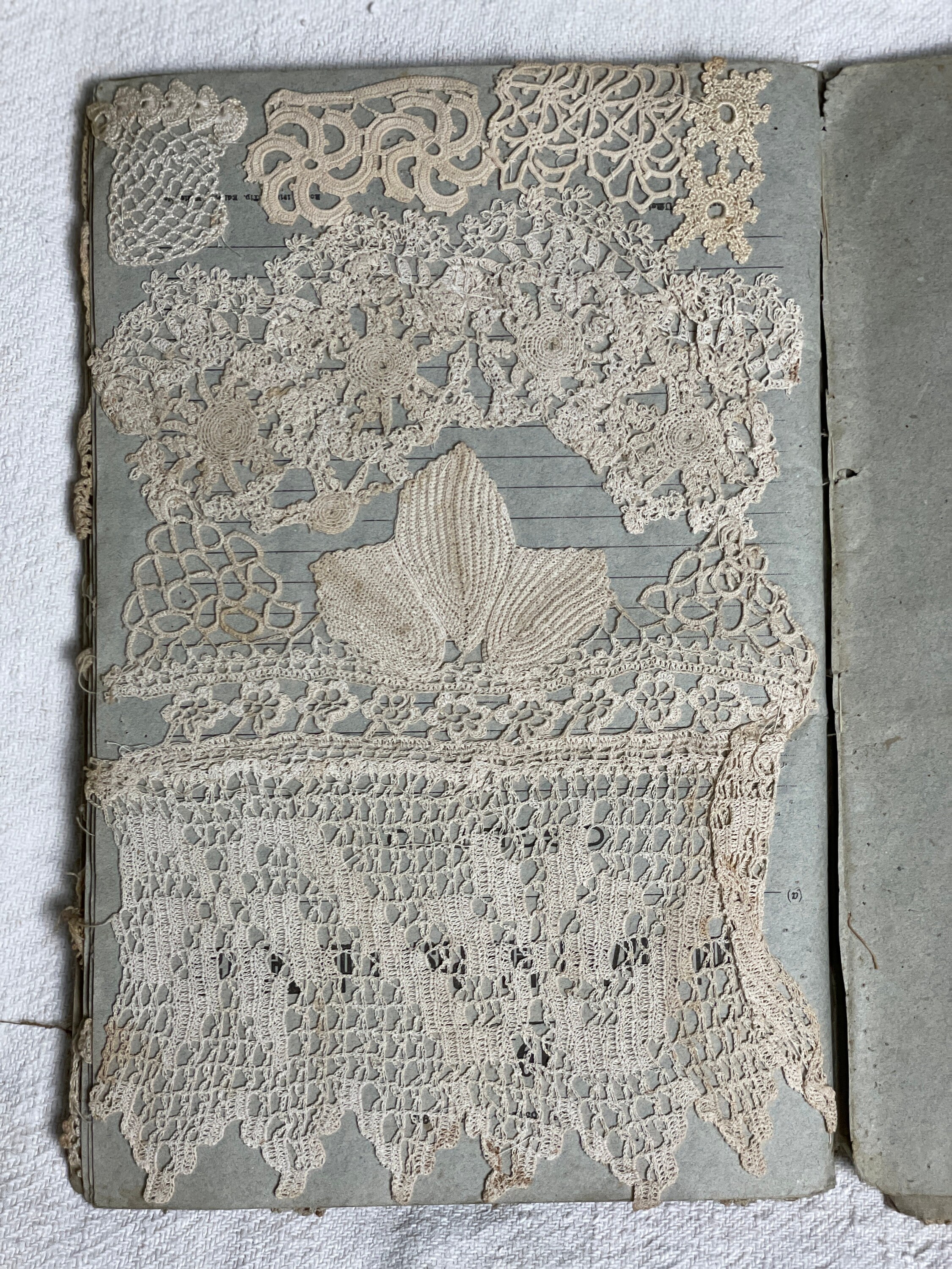 Pair (2) of Antique Italian Lace Sample Books - Dated 1921 - Acquired ...