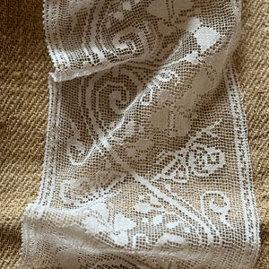 Antique Handmade Italian Lace Border, Art Nouveau, Early 1900s ...