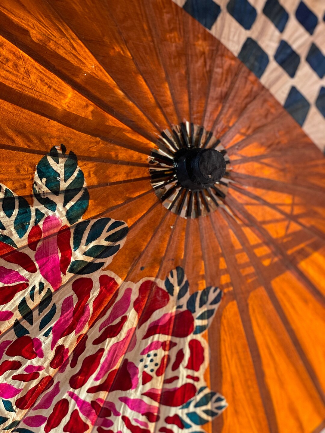 Antique Japanese Wagasa Parasol/umbrella Early 1900s Handmade Bamboo ...
