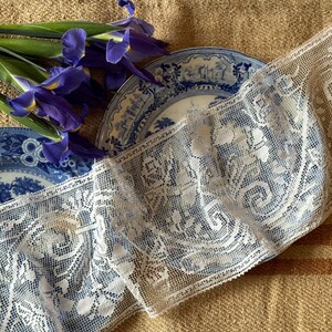 Antique Handmade Italian Lace Border, Art Nouveau, Early 1900s ...
