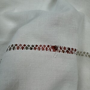 HUGE Antique Italian Linen Bed Sheet, Handmade Monogrammed Embroidery ...