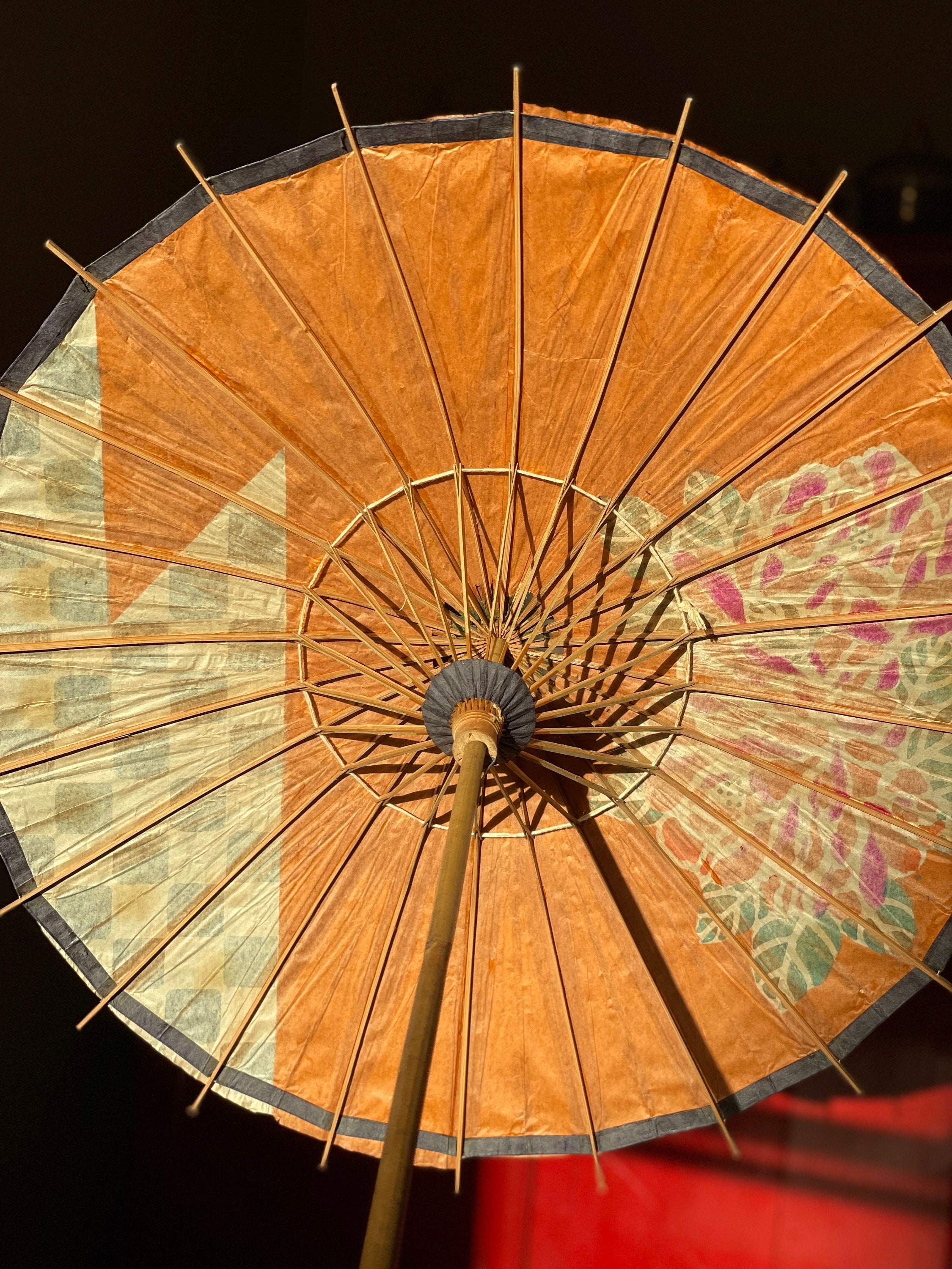Antique Japanese Wagasa Parasol/umbrella Early 1900s Handmade Bamboo ...