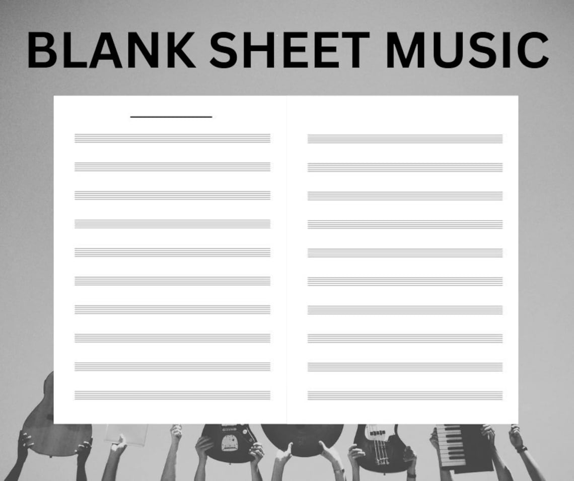 Bundle Printable A4 Sheet Music. Blank Sheet Music Printable. Blank ...