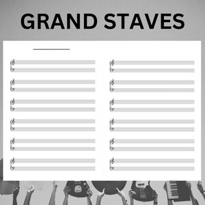 Bundle Printable A4 Sheet Music. Blank Sheet Music Printable. Blank ...