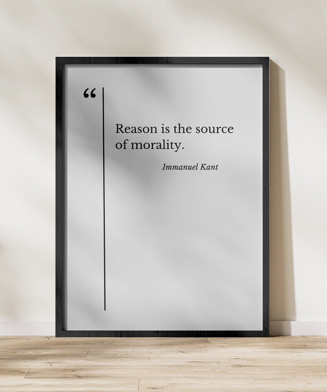 Digital Immanuel Kant Philosophy Quote Intellectual Wall Art Printable ...