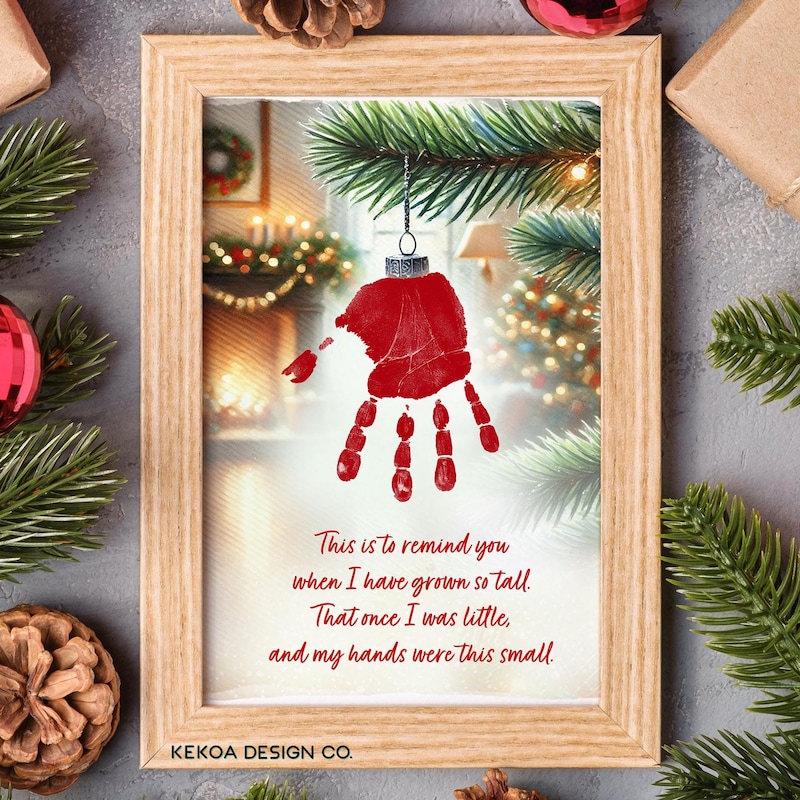 Christmas Handprint - Etsy