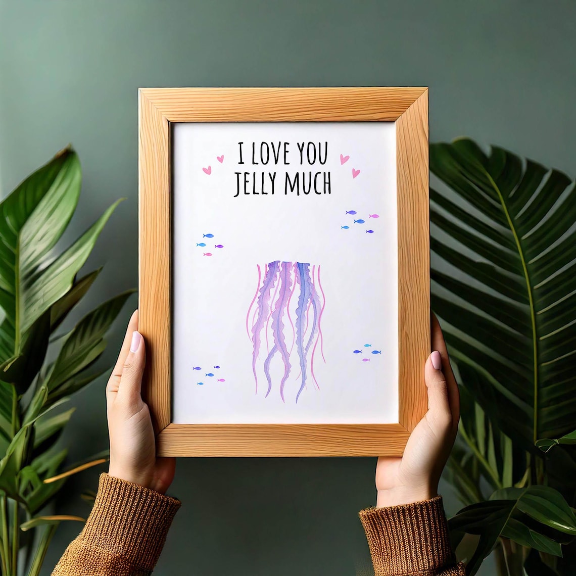I Love You Jelly Much Handprint Art | Jellyfish Craft for Kids | Baby ...